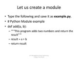 Modules And Packages In Python Ppsx