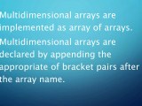 Multidimensional Array Pptx