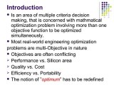 Multi Objective Optimization Pot