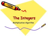 Multiplication Algorithm Ppt