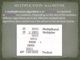 Multiplication Algorithm Pptx