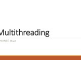 Multithreading In Java Pptx