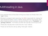 Multithreading In Java Pptx Programming Languages Computing