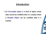 Mutable And Immutable Classes Pptx