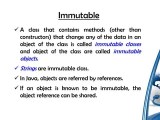 Mutable And Immutable Classes Pptx