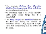 Mutable And Immutable Classes Ppt