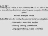 Natural Language Processing Using Python Pptx