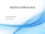 Nested Classes In Java Pptx