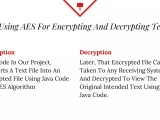 Encryption And Decryption Using Aes Algorithm Pptx