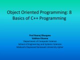 Object Oriented Programming 8 Basics Of C Programming Pptx