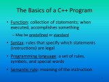 Object Oriented Programming 8 Basics Of C Programming Pptx