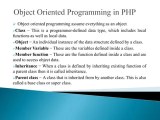 Object Oriented Programming In Php Pptx