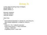 Object Oriented Programming Operator Overloading Array Ppt