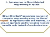 Object Oriented Programming Using Python Pdf