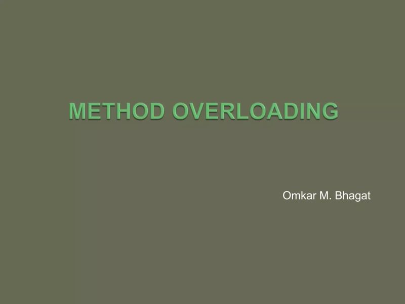 Java Method Overloading Ppt - Desktop Abstract Backgrounds for Desktop