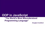 Oop In Javascript Ppt