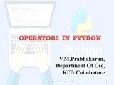 Operators In Python Pdf