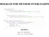 Method Overloading In Java Pdf