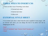 An Overview Of Html Css Java Script Pptx