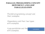 Parallel Programming Concept Dependency And Loop Parallelization Pptx