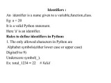 Parts Of Python Programming Language Pptx