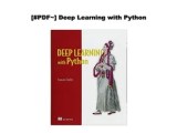 Pdf Deep Learning With Python Pdf