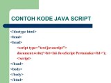 Pengantar Java Script Ppt