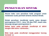 Pengantar Java Script Ppt