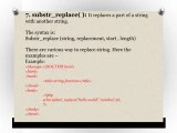 Php String Function Pptx