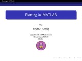 Matlab Basic Tutorial On Plotting Ppt