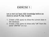 Oracle Plsql Basic Tutorial With Workon Exercises Ppt
