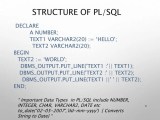 Oracle Plsql Basic Tutorial With Workon Exercises Ppt