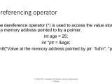 Pointers And Array Pointer And String Pptx