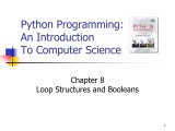 Python Programming Introduction Loops Boolean Ppt