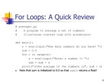 Python Programming Introduction Loops Boolean Ppt