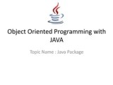 Package In Java Pptx