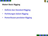 Basic Rigging Plan Presentation Training Pdf