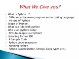 Presentation On Python Ppt