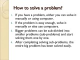 Problem Solving Using Computer Ppt