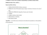Problem Solving Using Computers Unit 1 Study Material Pdf