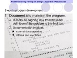 Program Design And Problem Solving Techniques Ppt