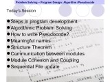 Program Design And Problem Solving Techniques Ppt