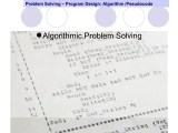 Program Design And Problem Solving Techniques Ppt