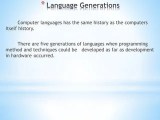 Program Language Generation Pptx