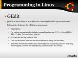 Programming In Linux Presentation Odp