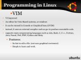 Programming In Linux Presentation Odp