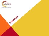 Programming Variables Pptx
