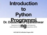 Python Programming For Basic Level Students Pptx