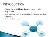Python 00 Introduction And Installing Ppt