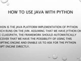 Integrating Java With Python Pptx